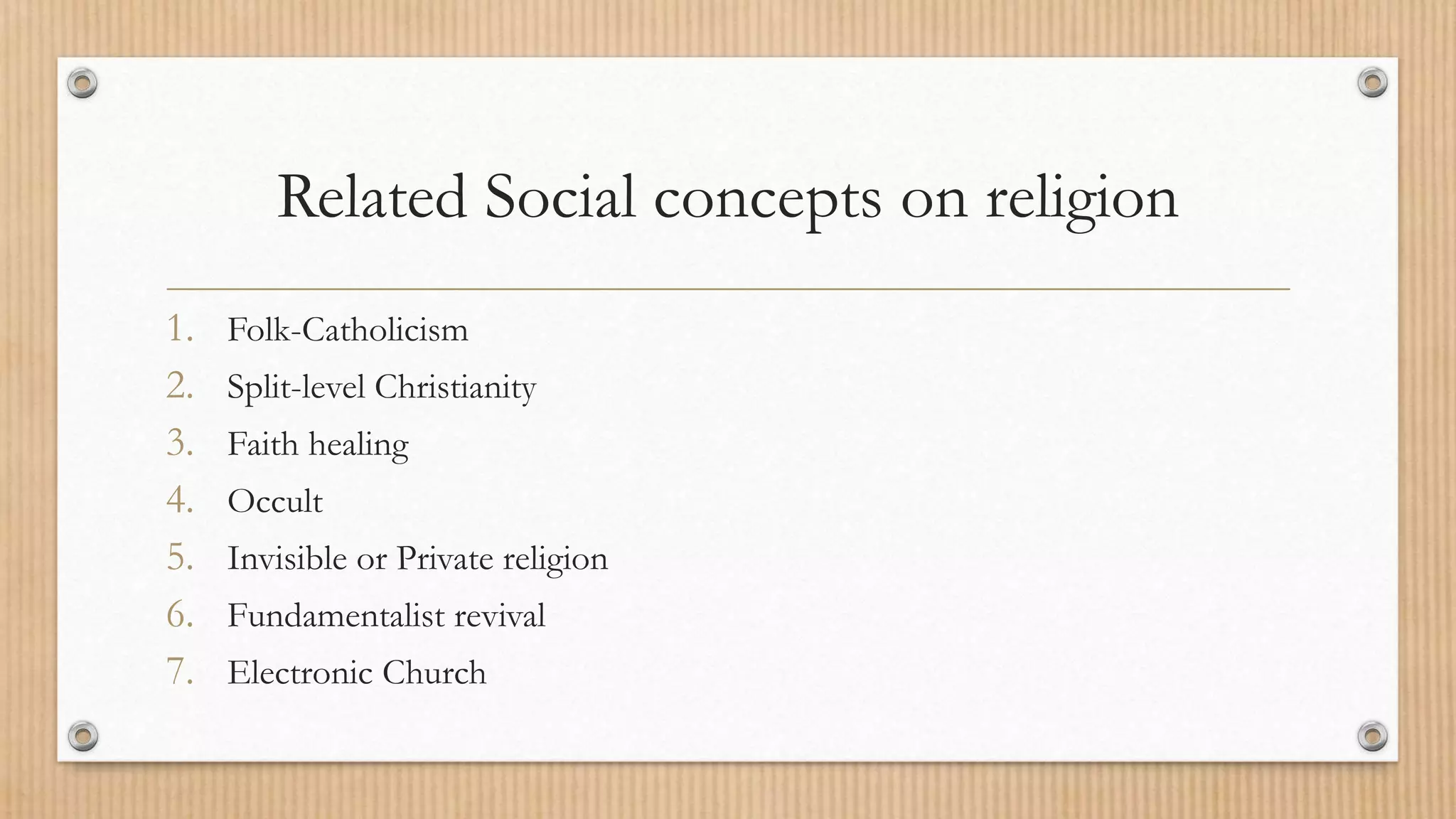 Functions of religion | PPTX