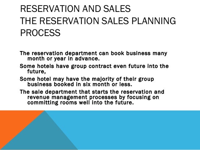 Functions of reservation &porters