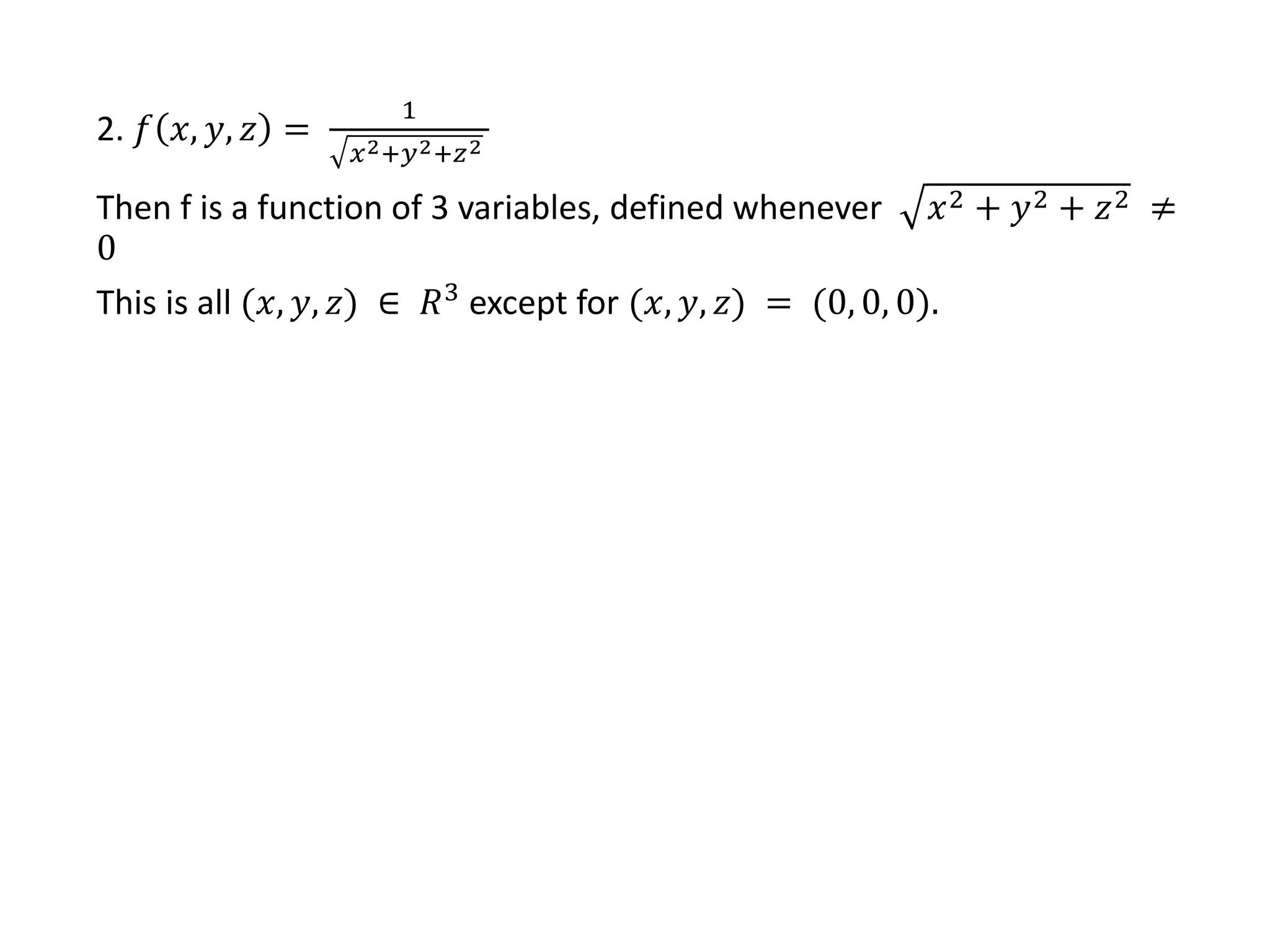Functions of severable variables | PPT