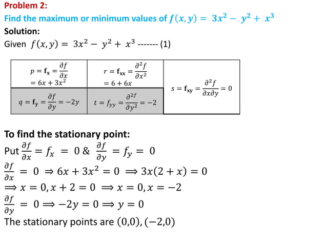 Functions of severable variables | PPT