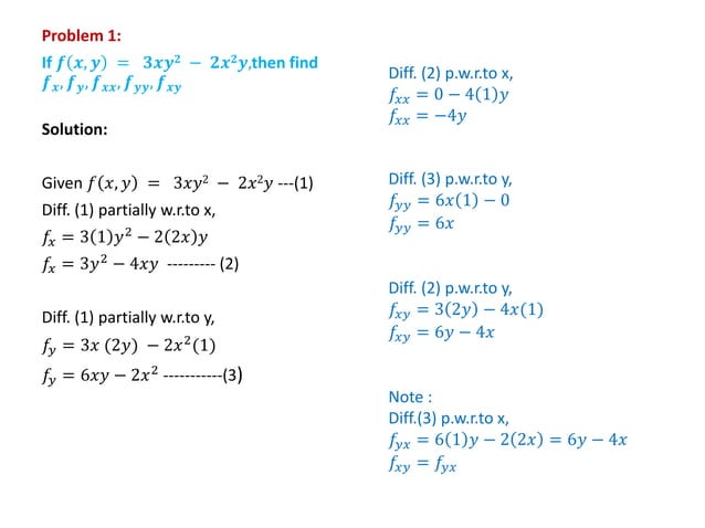 Functions of severable variables | PPT