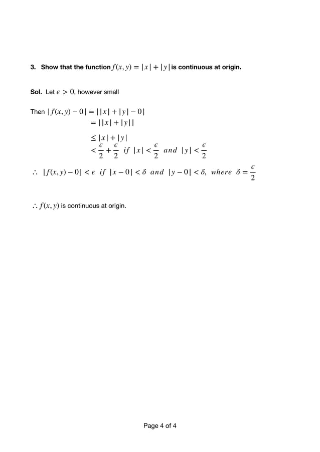 Functions of several variables | PDF