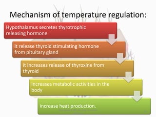 Functions of skin regulation of body temperature | PPTX