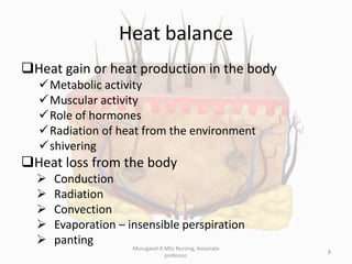 Functions of skin regulation of body temperature | PPTX
