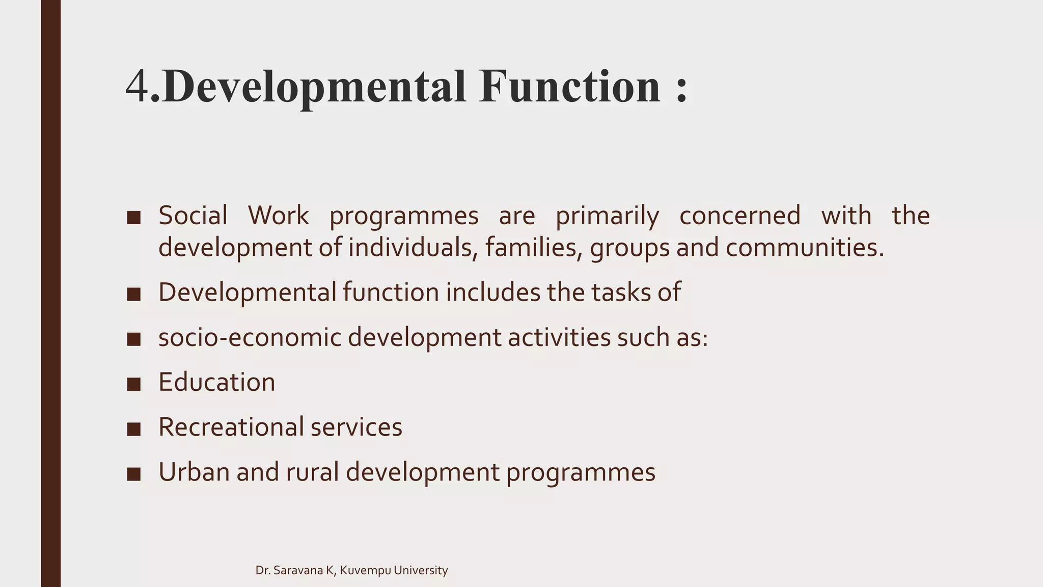 Function and Process of social work | PPTX