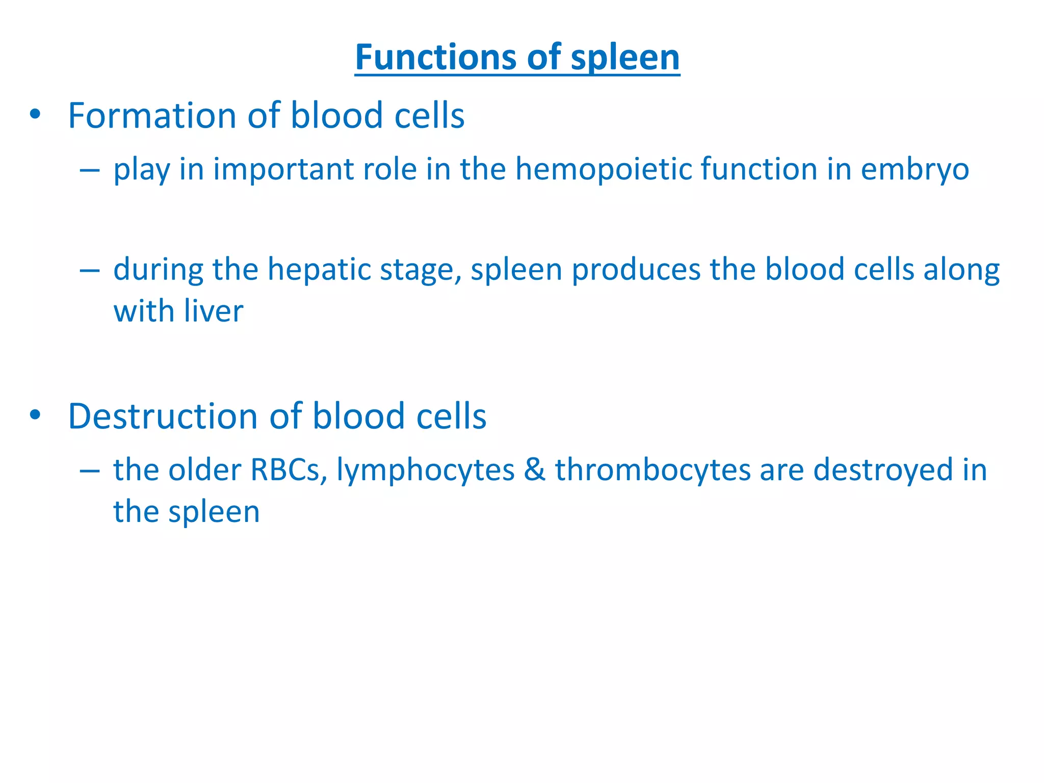 Functions of spleen and lymph nodes | PDF