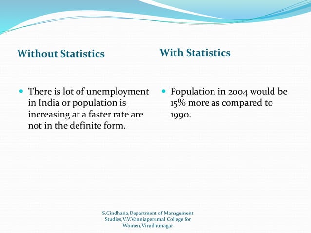 Functions of statistics | PPTX | Science