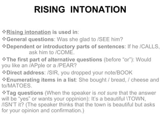 Functions of stress and intonation pres | PPT