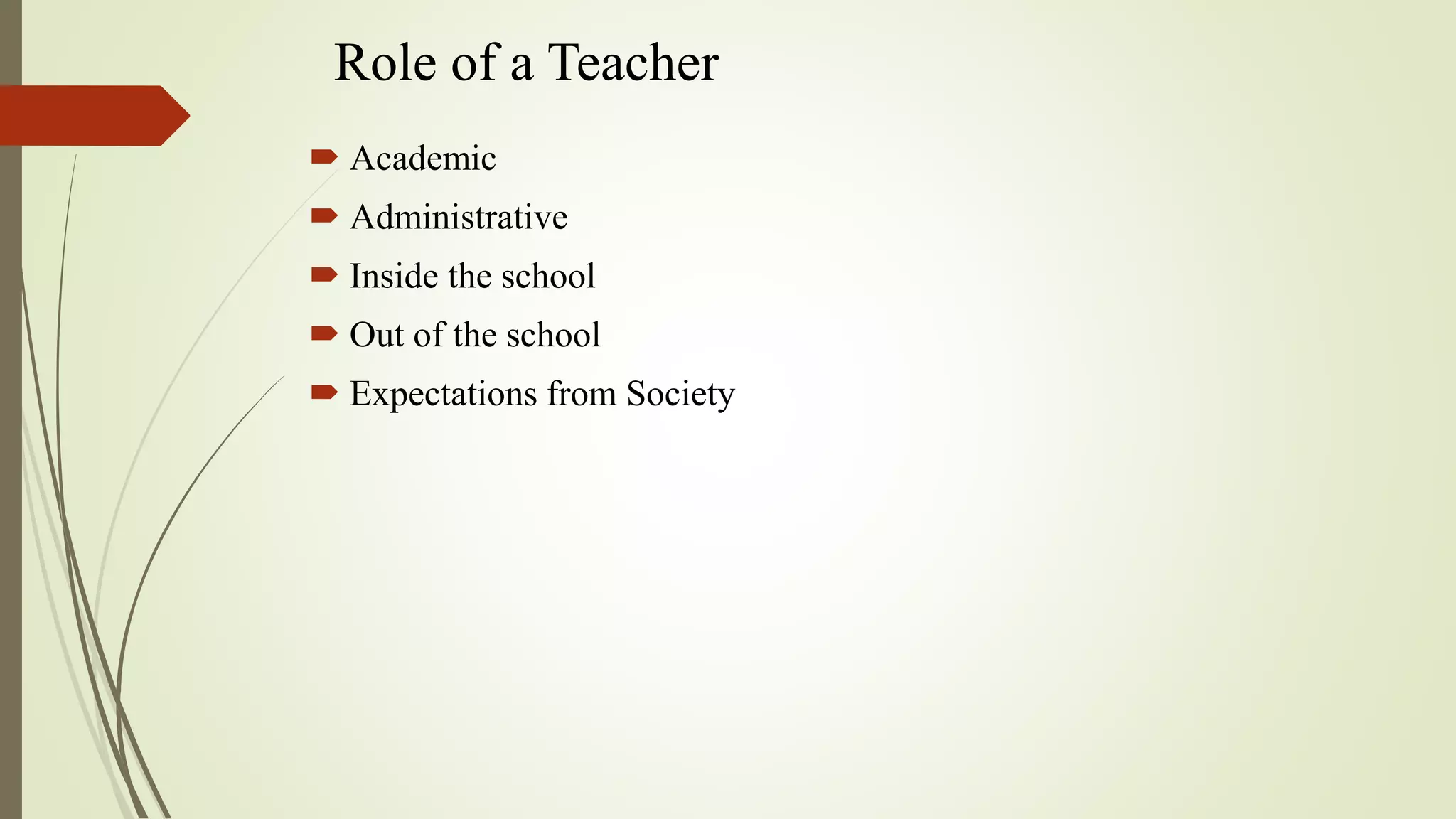 Role, responsibilities and functions of the Teacher | PPTX