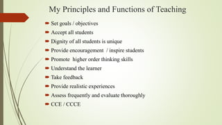 Role, responsibilities and functions of the Teacher | PPTX