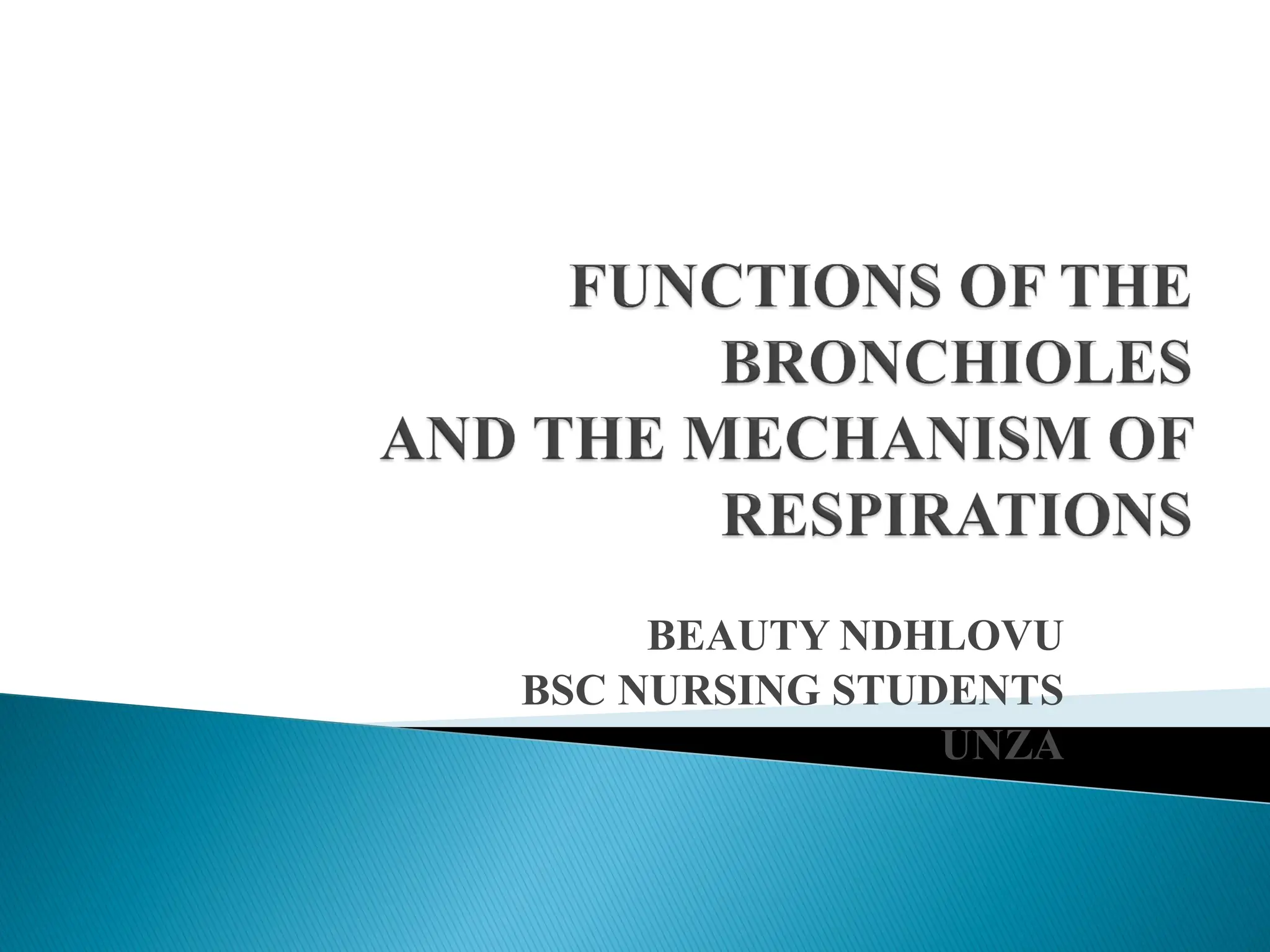 FUNCTIONS OF THE BRONCHIOLES And it's uses PDF.pdf
