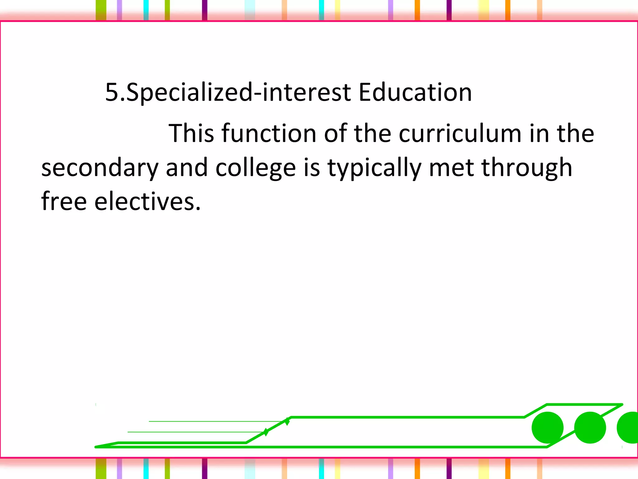 Functions of the curriculum | PPT