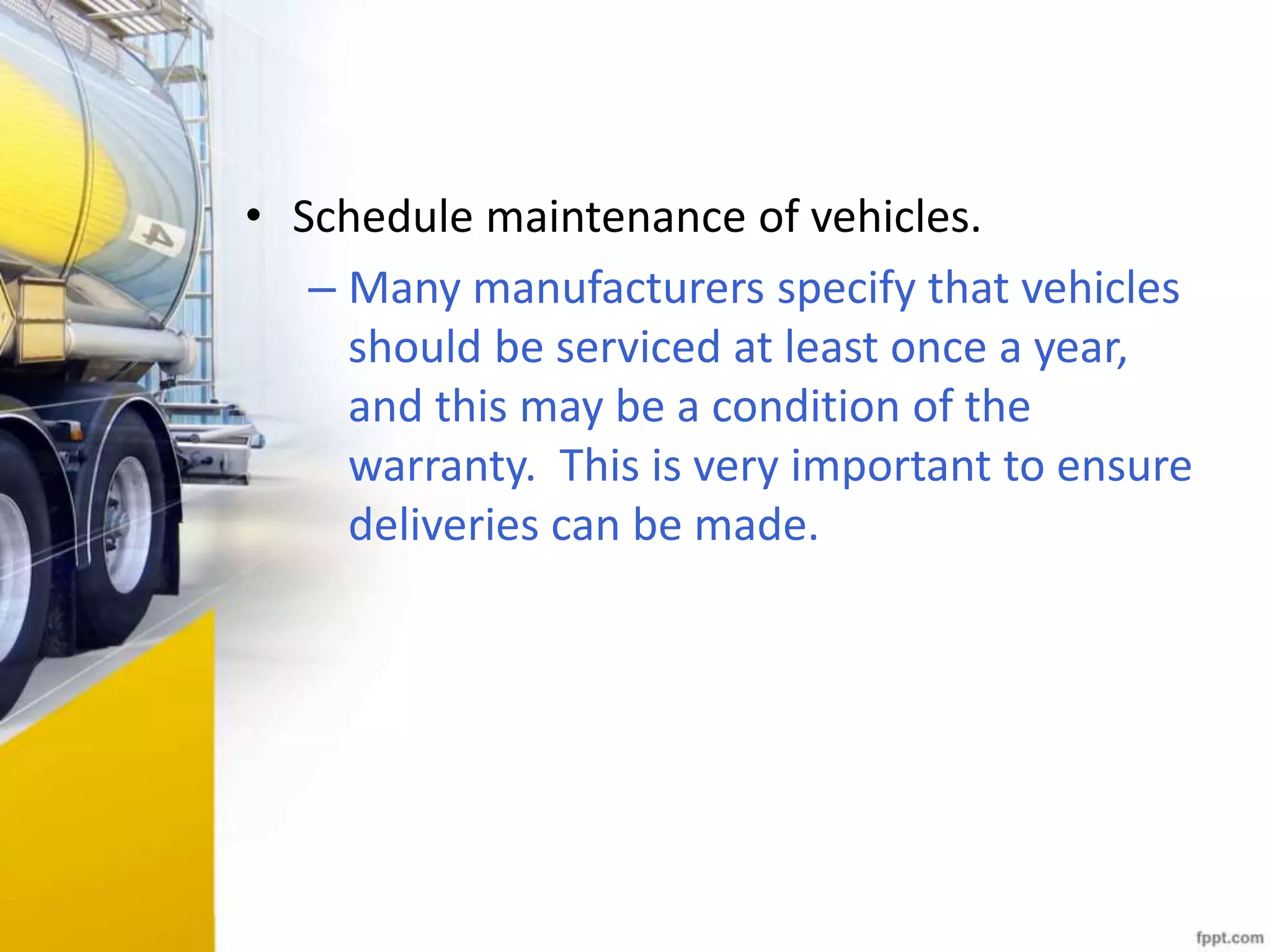 Operations, Despatch and Transport Services | PPTX