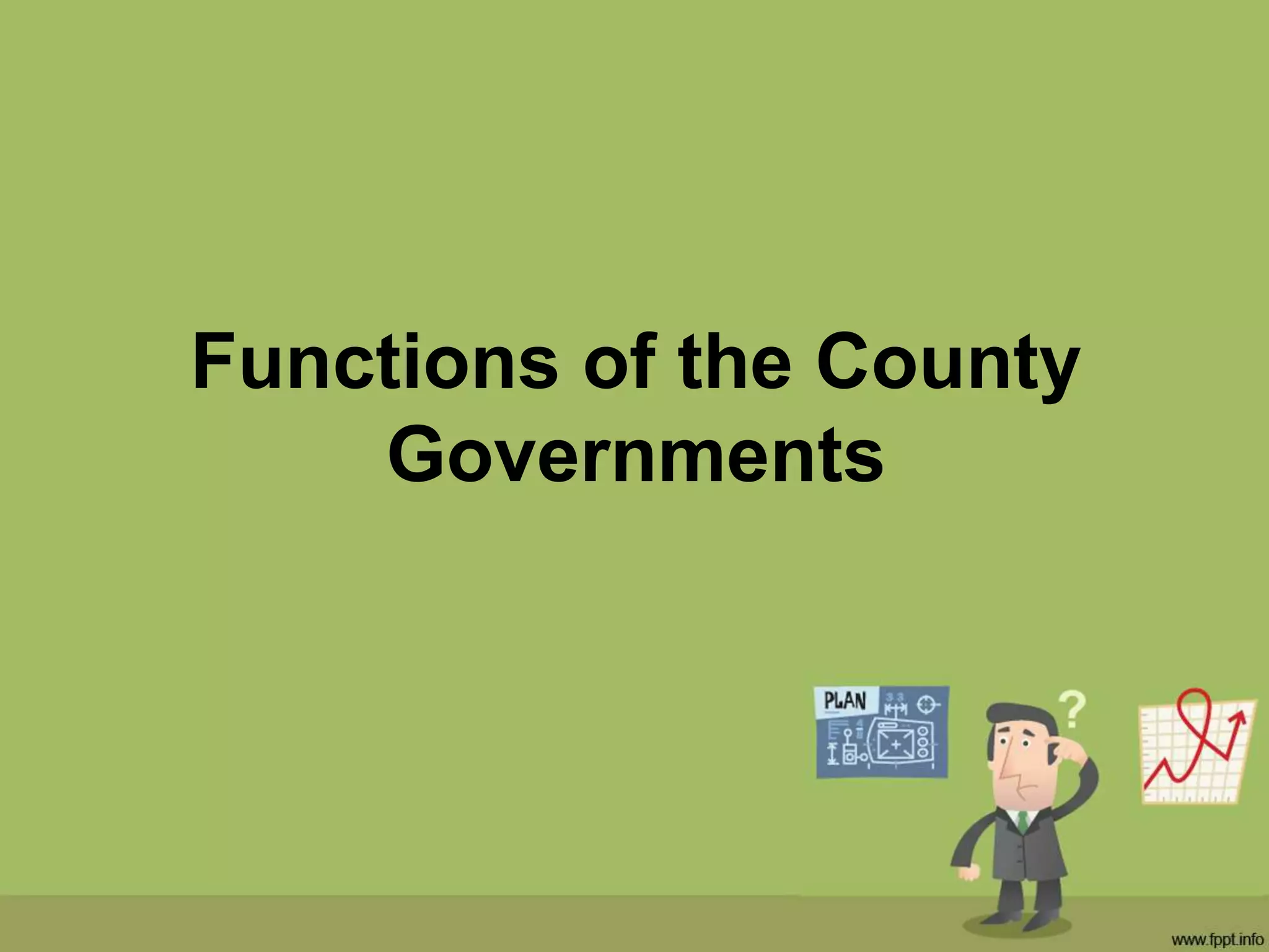 Functions of the national and county governments in kenya | PPTX