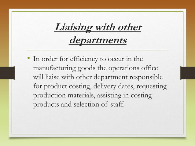 Operations, Despatch and Transport Services | PPT