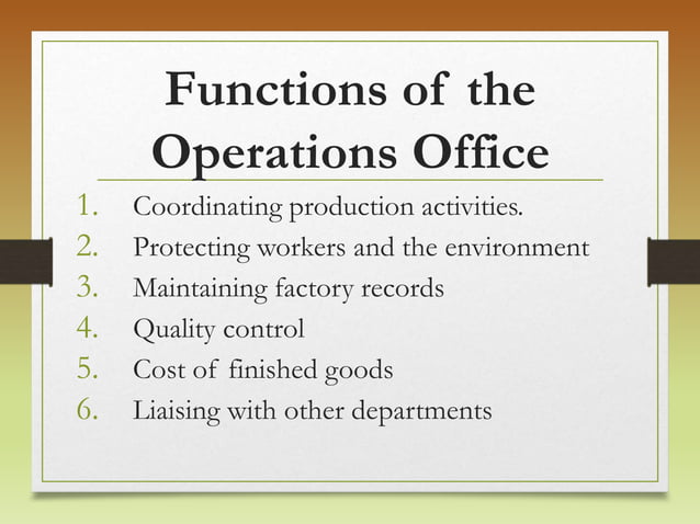 Operations, Despatch and Transport Services | PPT