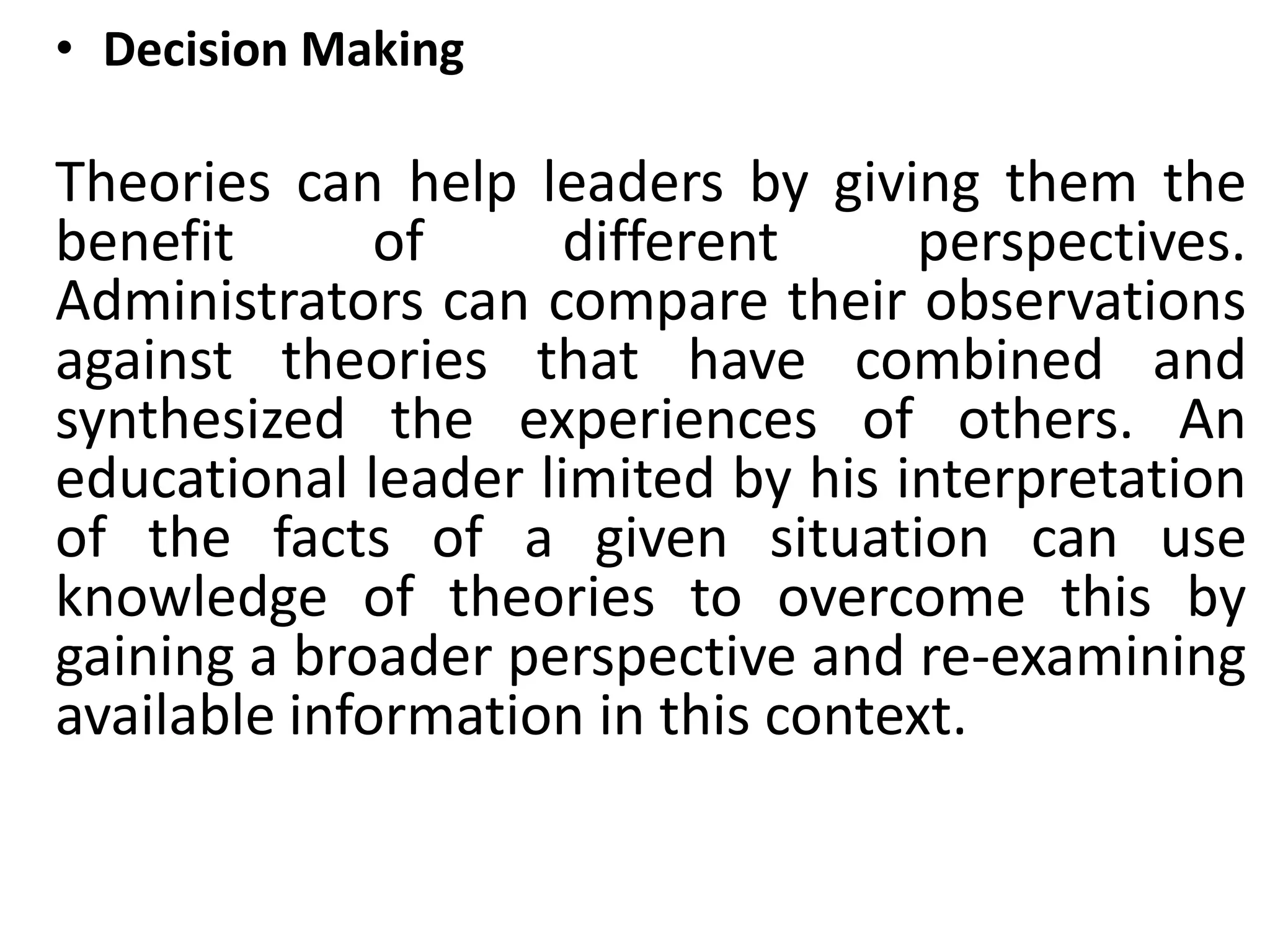 Functions of theories | PPTX