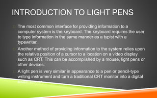 Functions of various input devices | PPT