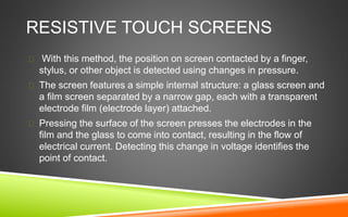 Functions of various input devices | PPT