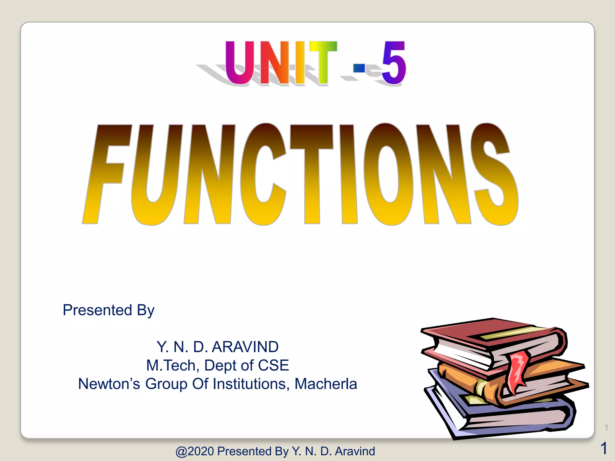 Functions part1 | PPT