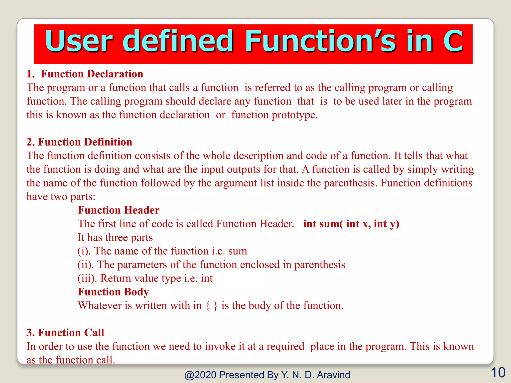 Functions part1 | PDF