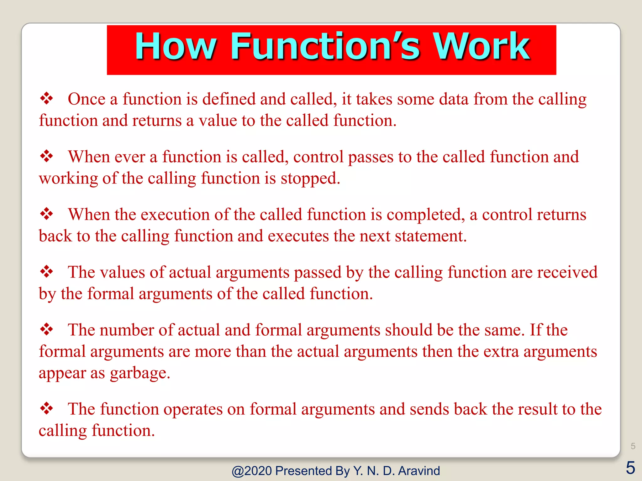 Functions part1 | PDF