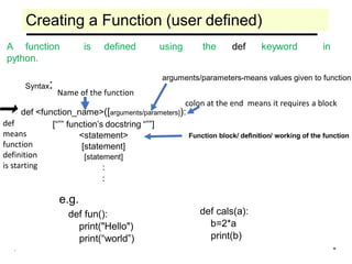 Chapter Functions for grade 12 computer Science | PDF