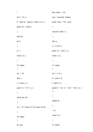 Functions Practice Sheet.docx | Programming Languages | Computing