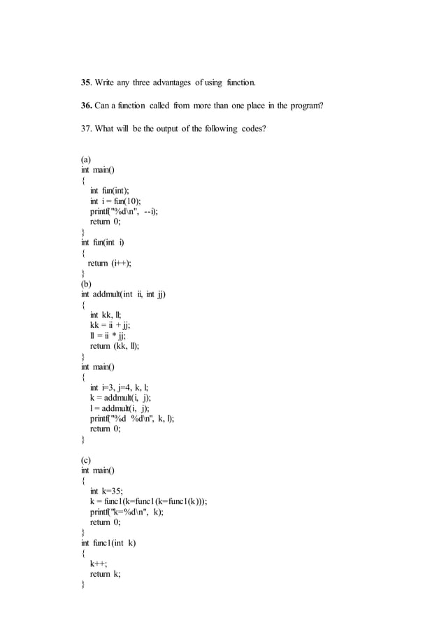Functions Practice Sheet.docx | Programming Languages | Computing
