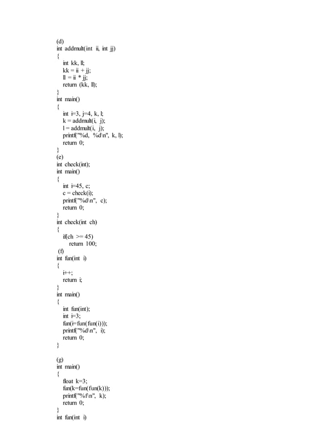 Functions Practice Sheet.docx | Programming Languages | Computing