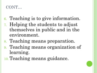 Functionsprinciplesof teaching | PPT