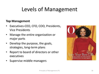 Functions, roles, and skills of managers | PPTX