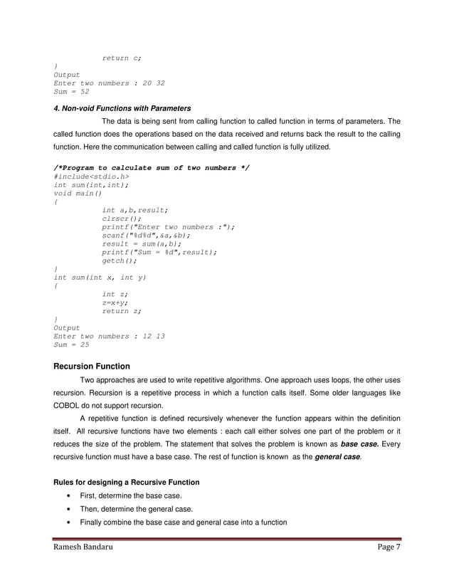 Functions-Computer programming | PDF