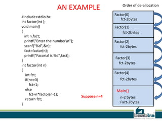 Functions with heap and stack | PPTX
