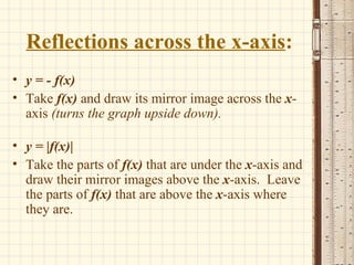Function transformations | PPT