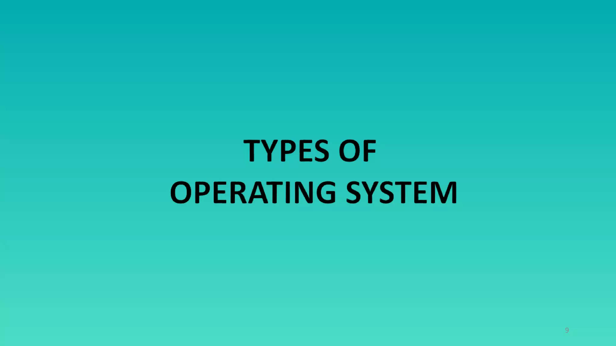 Function & types of operating system | PPTX