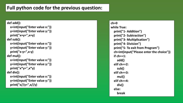 USER DEFINE FUNCTIONS IN PYTHON