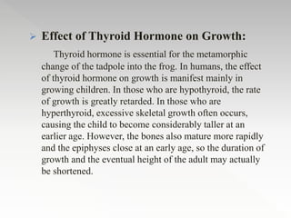 Functios of thyroid hormones | PPTX