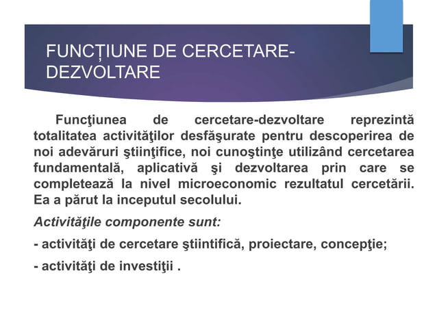 Functiunile intreprinderii | PPTX