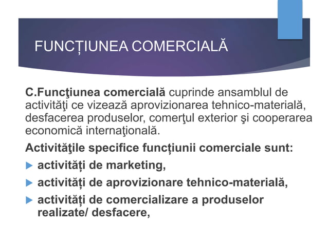 Functiunile intreprinderii | PPTX