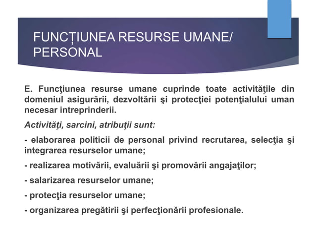 Functiunile intreprinderii | PPTX
