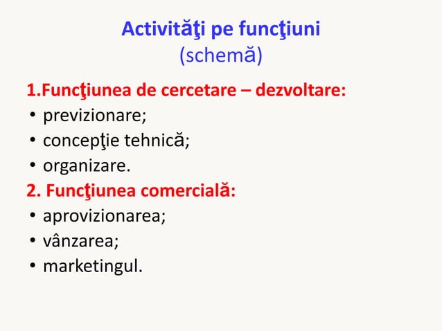 Functiunile intreprinderii | PPT