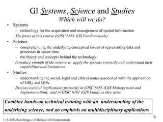 Fundamentals of Geographical Information System.ppt | Geography | Science