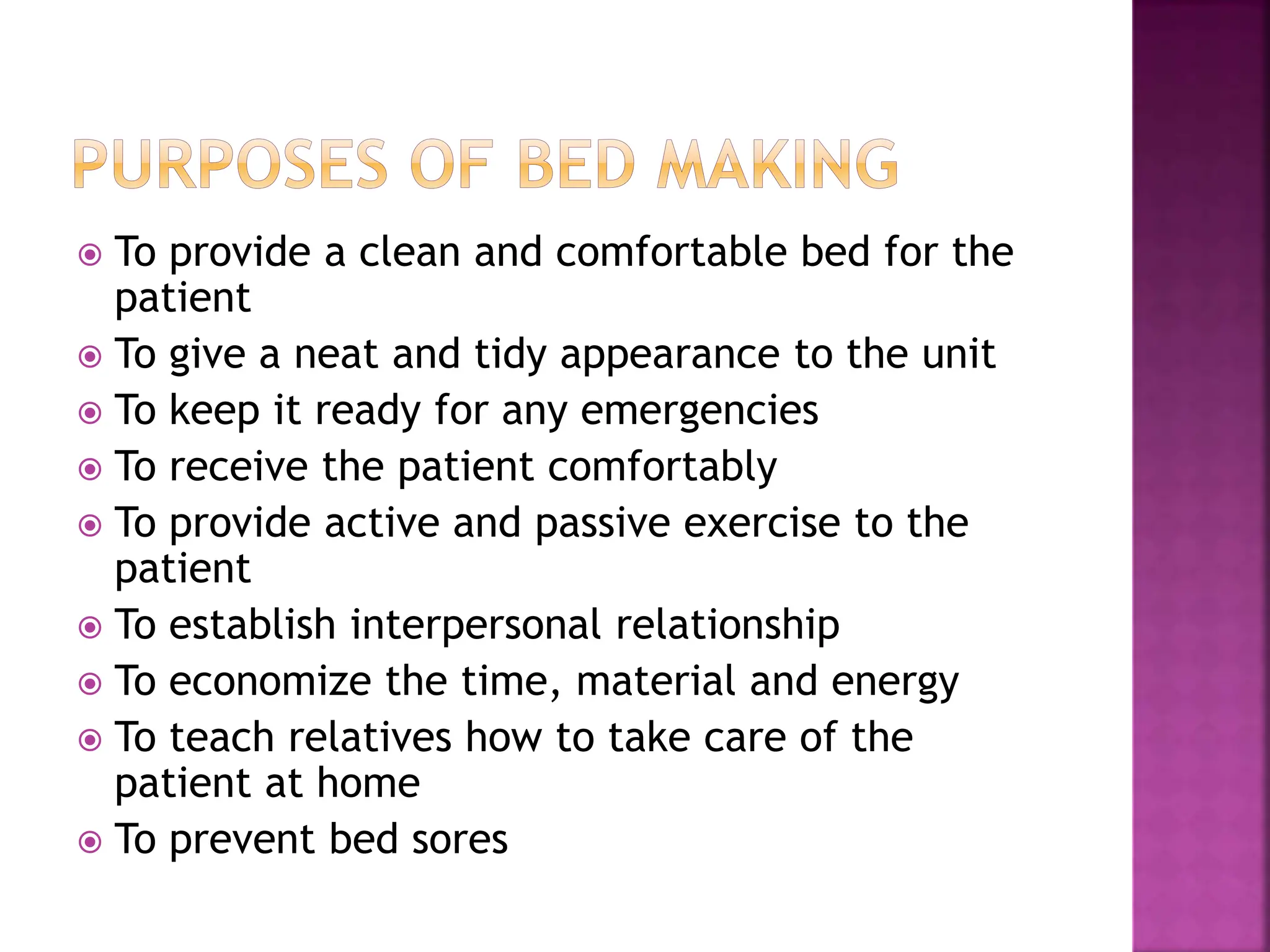 Fundamentals of nursing basic procedures Bed Making.pdf