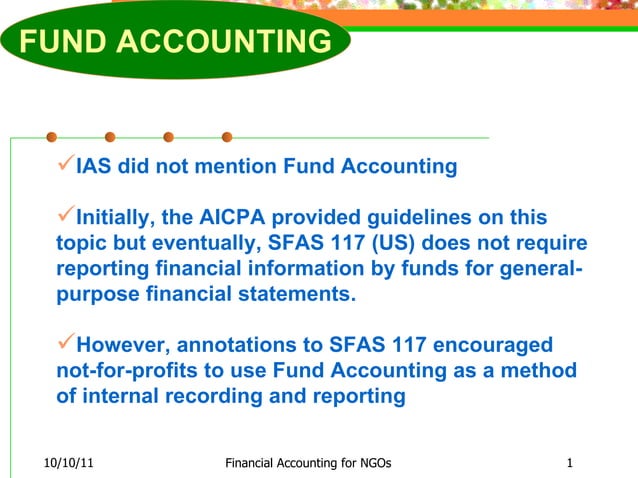 Fund Accounting | PPT | Mutual Funds | Personal Investing