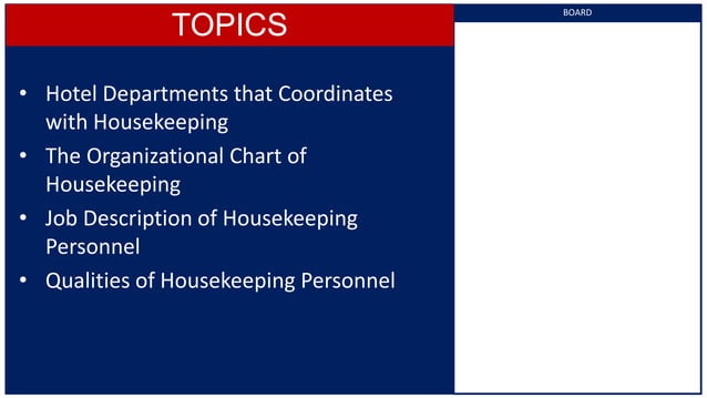 Fundamentals of Lodging Operation Housekeeping Operation | PDF