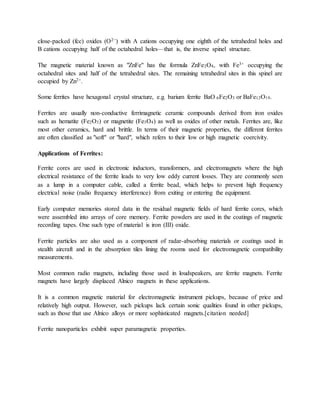 Fundamenals of magnetism and applications | DOCX