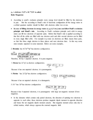 Fundamenals of magnetism and applications | DOCX