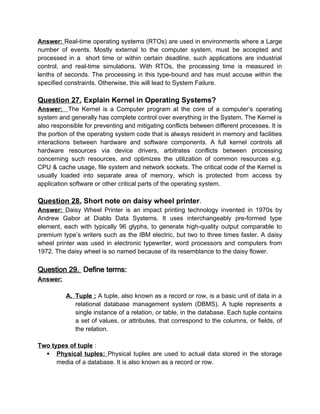 Fundamentals of Computer Science Basics. | DOCX