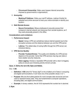 Fundamentals of Computer Science Basics. | DOCX